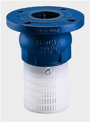 SOCLA model 302P foot valve cast iron body,Polyethylene Strainer flange ...