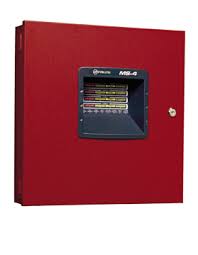 FIRE-LITE 4-Zone, Fire Alarm Control Panel,24VDC, 220VAC.model MS-4E ...